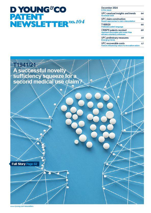 D Young & Co | EPO: Revised Guidelines for Examination in force 01…