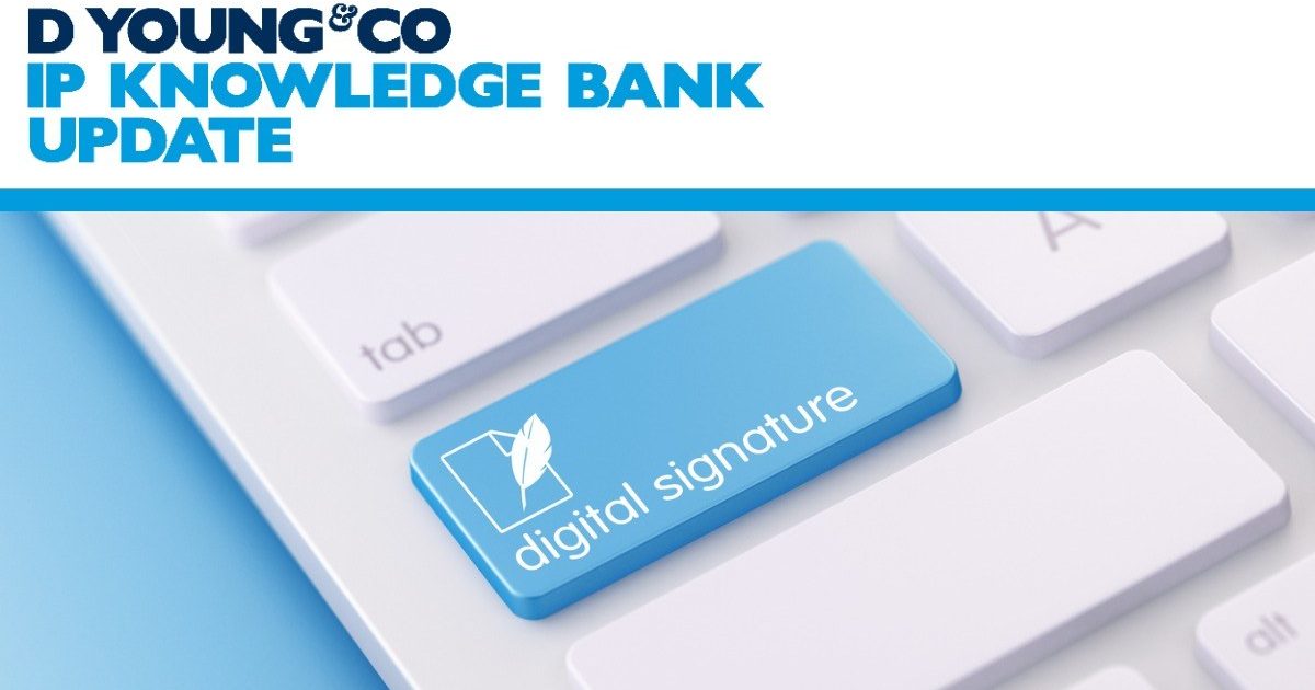 D Young & Co | Recording assignments with electronic signatures at…